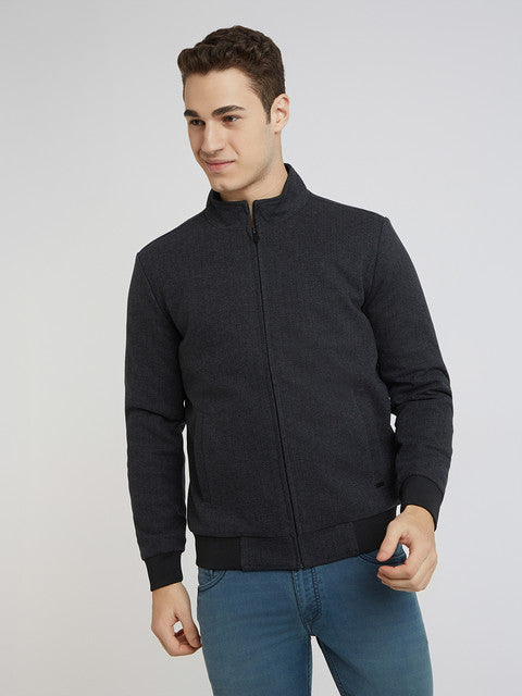 Parx Men Grey Solid Polyester Jacket – MyRaymond