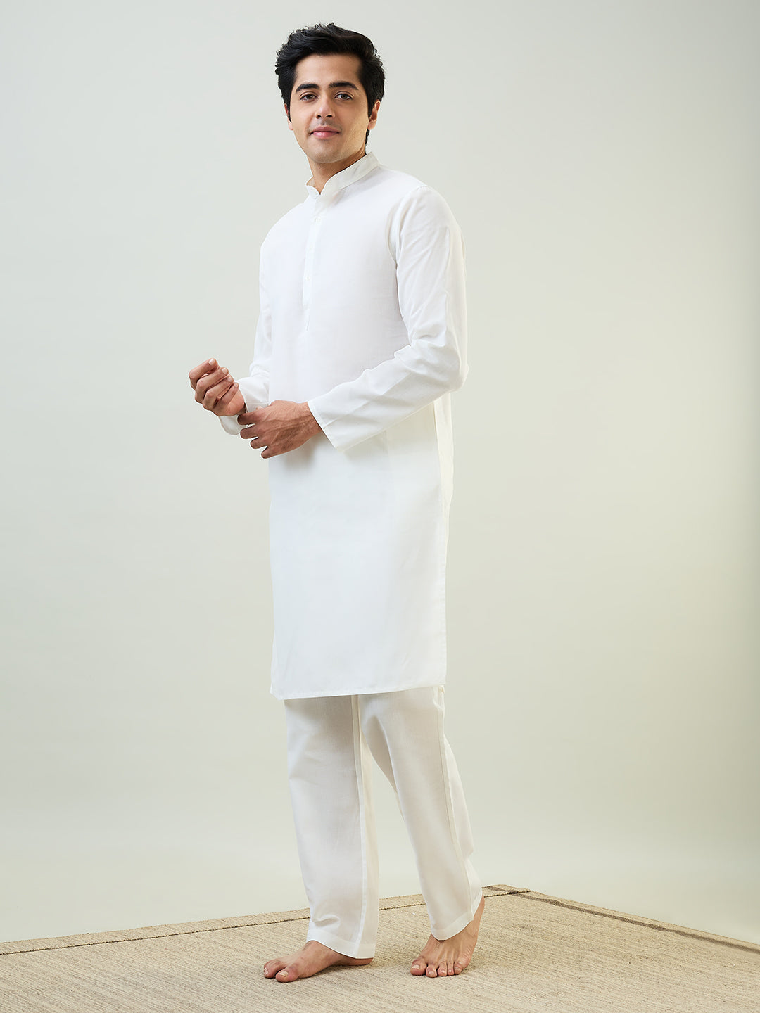 Sleepz Men Brown Comfort Fit Solid Kurta Set – MyRaymond