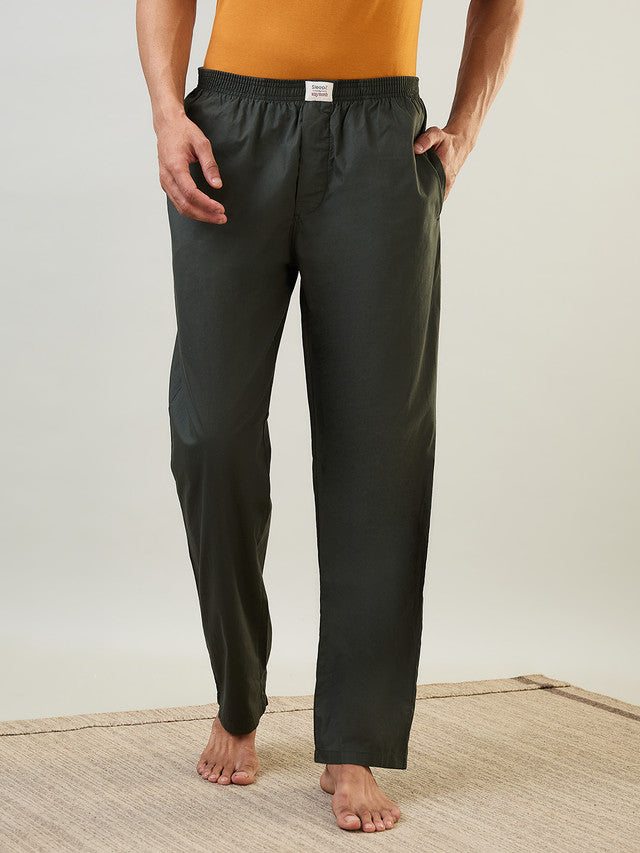 Sleepz Men Green Regular Fit Solid Pyjama – MyRaymond