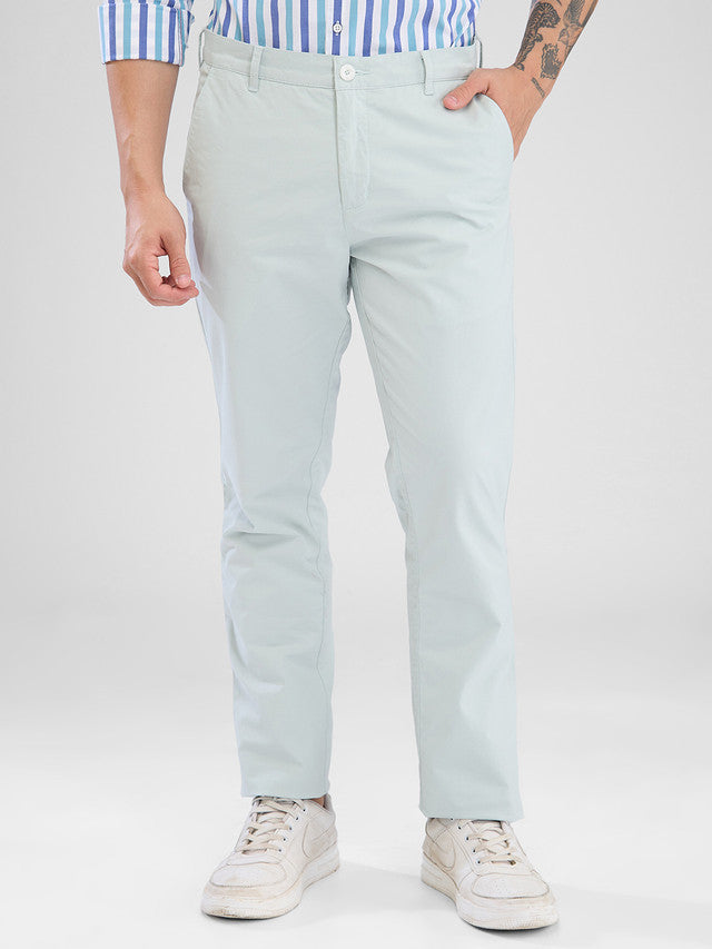 Colorplus Men Green Slim Fit Solid Piece Dyed Trouser – MyRaymond