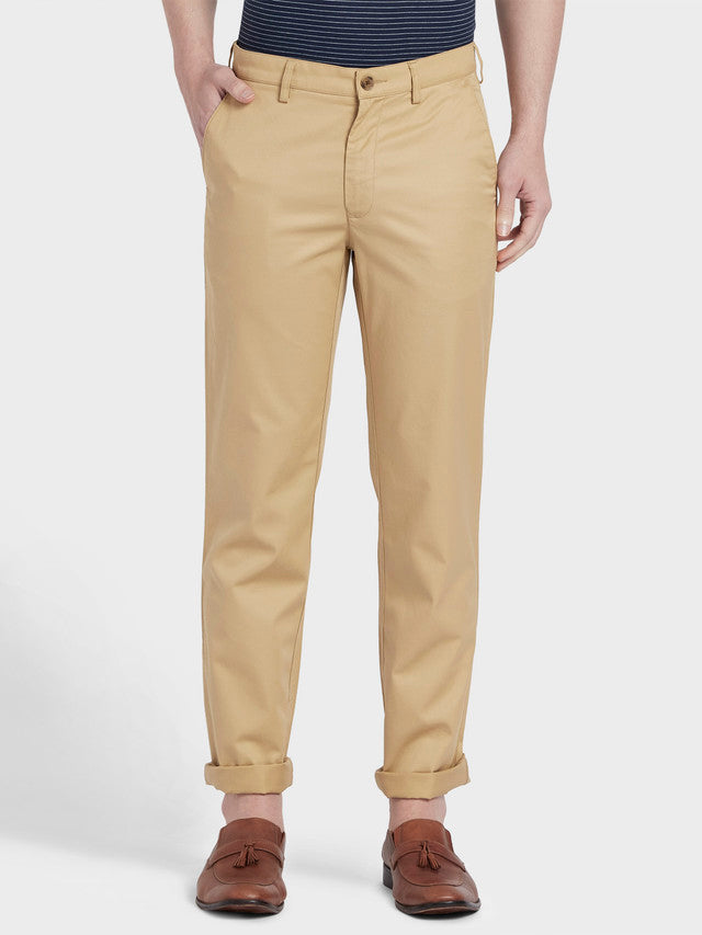 Colorplus Men Beige Tailored Fit Trouser – MyRaymond