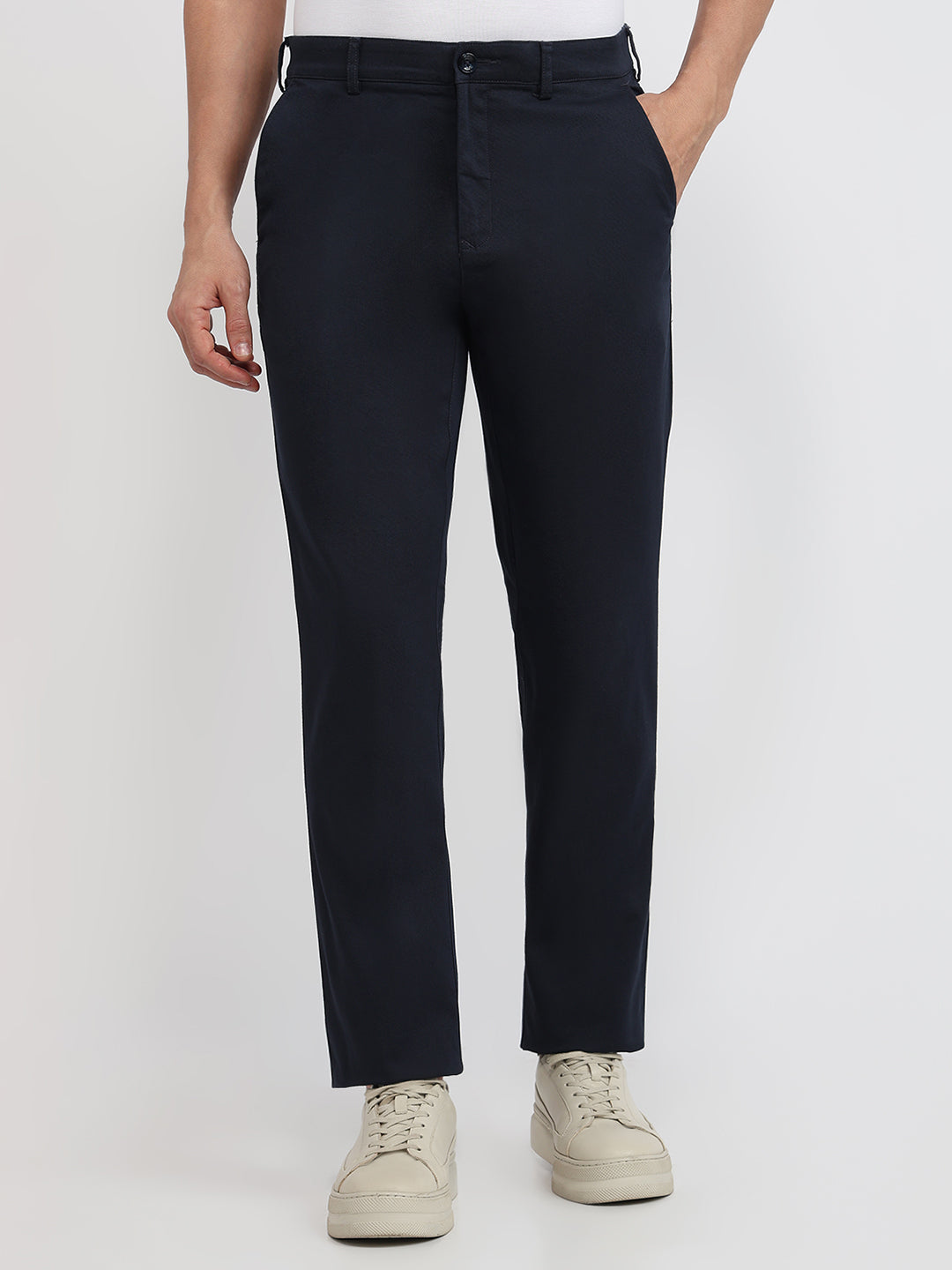 Colorplus Men Blue Regular Fit Print Trouser – MyRaymond