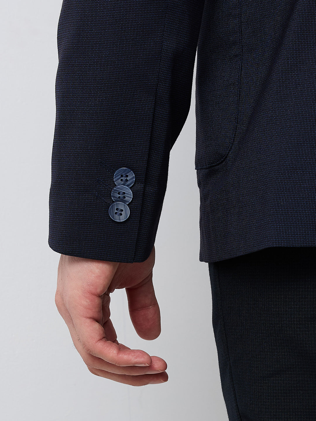 Park Avenue Men Blue Super Slim Fit Structure Formal Blazer – MyRaymond