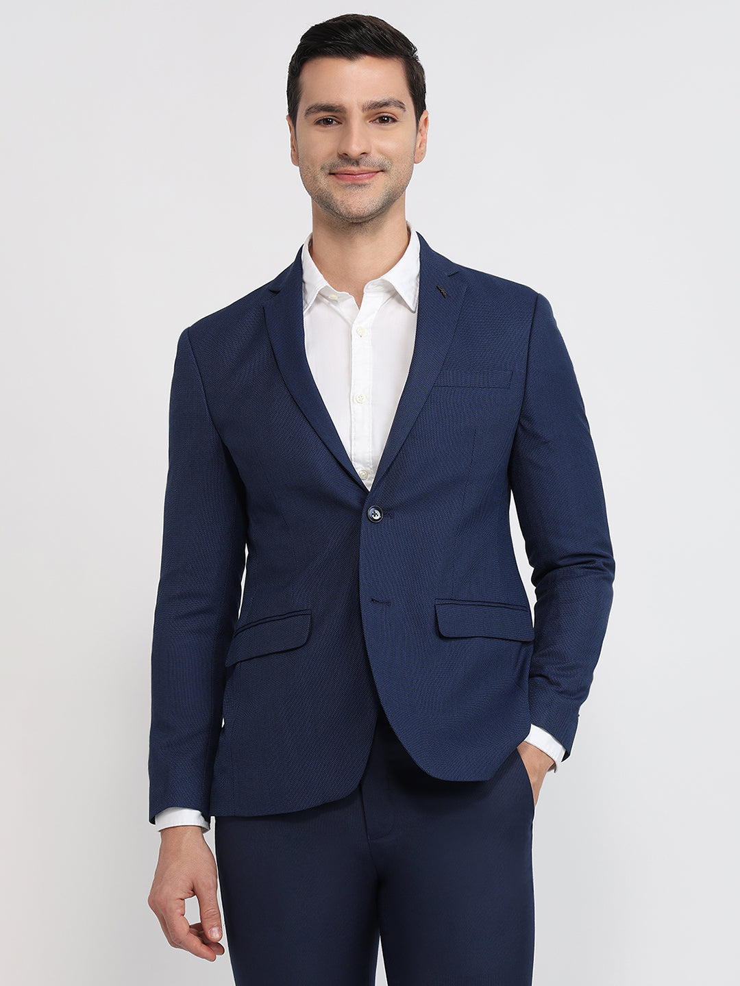 Park Avenue Men Blue Structure Neo Fit Terylene Blend Blazer – MyRaymond