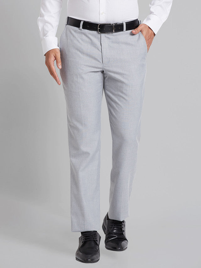 Park Avenue Men Grey Smart Fit Checks Trouser – MyRaymond