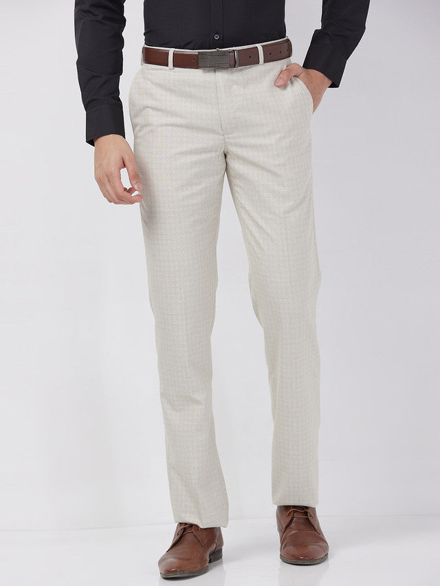Park Avenue Men Brown Regular Fit Checks Trouser – MyRaymond