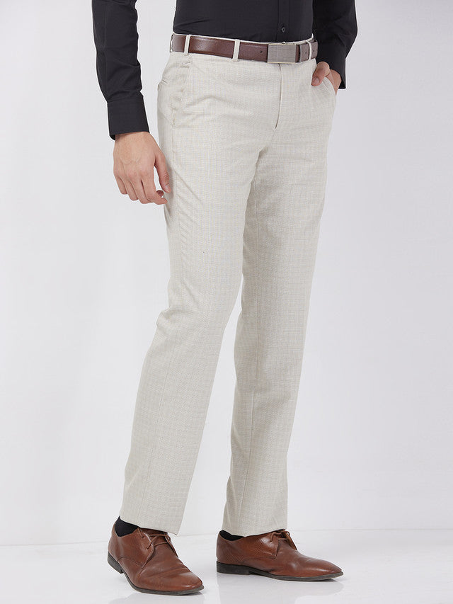 Park Avenue Men Brown Regular Fit Checks Trouser – MyRaymond