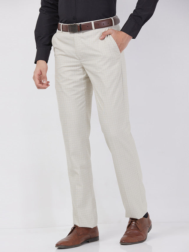 Park Avenue Men Brown Regular Fit Checks Trouser – MyRaymond