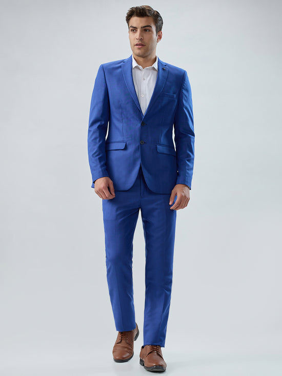 Raymond Men Blue Slim Fit Checks Formal Suit – MyRaymond