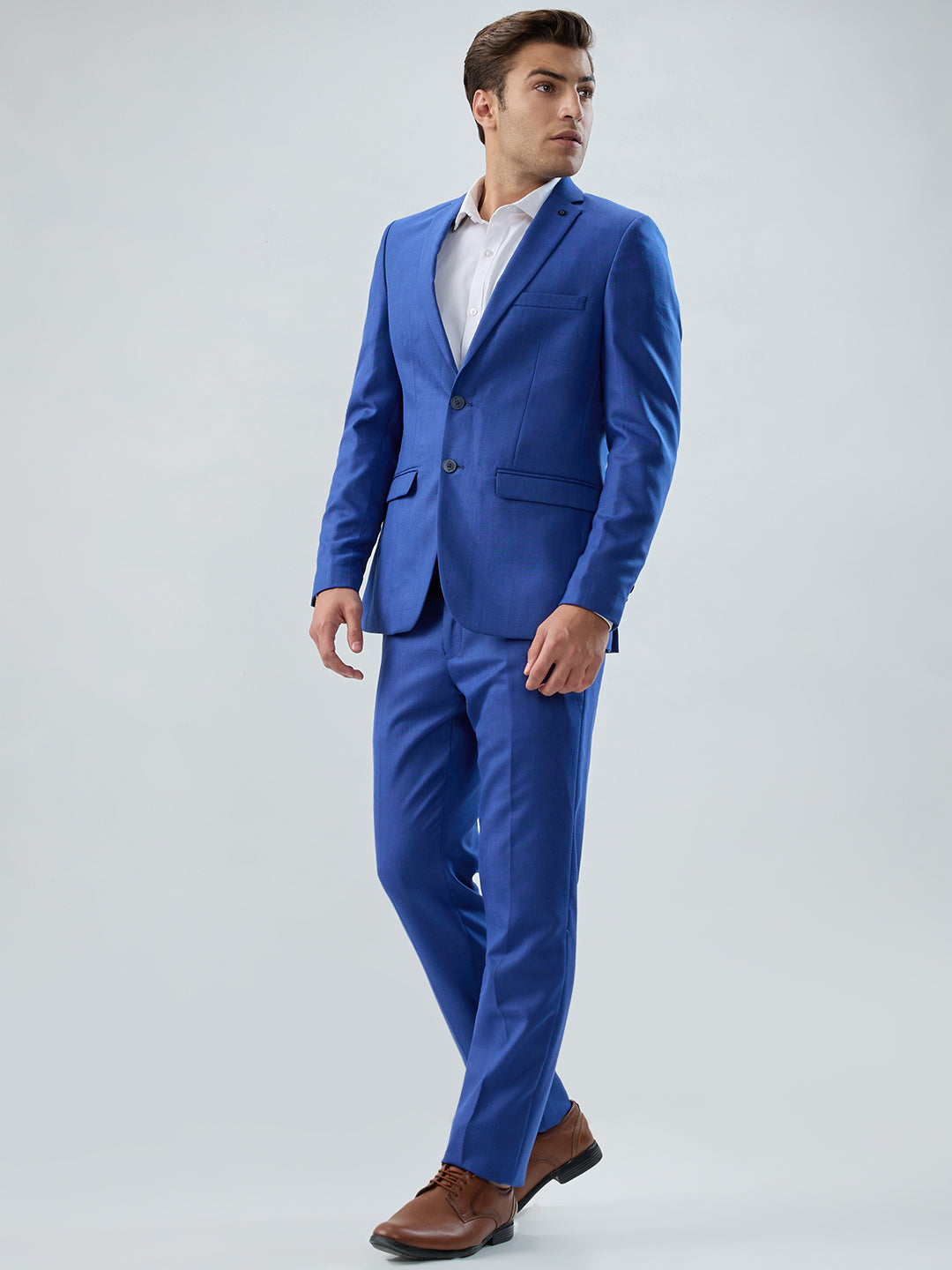 Raymond Men Blue Slim Fit Checks Formal Suit – MyRaymond