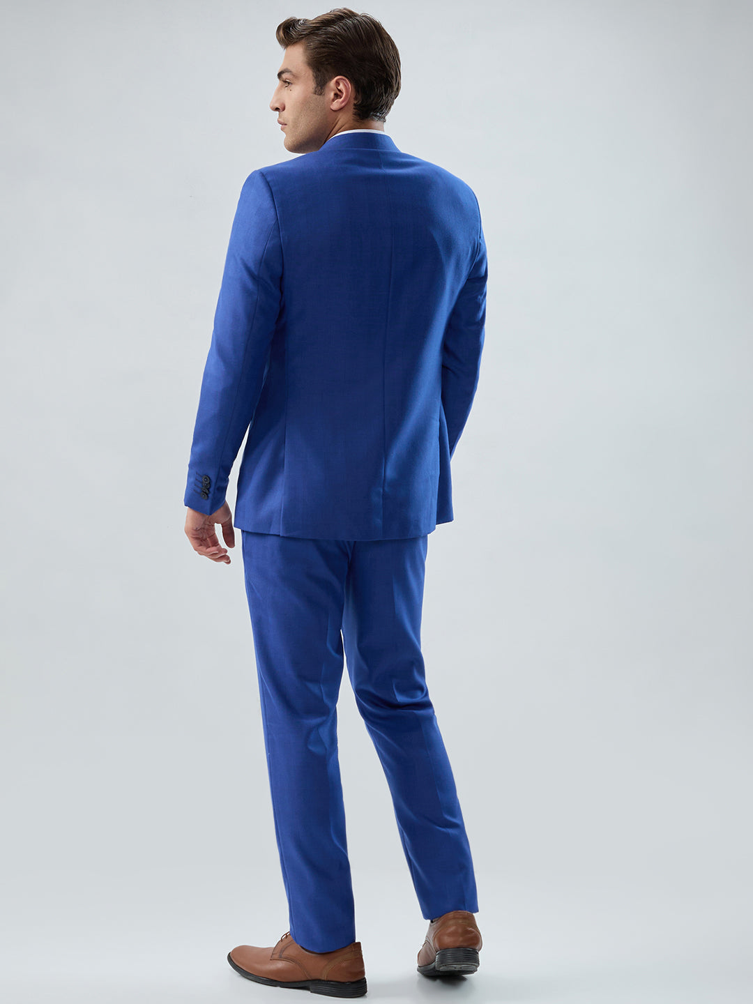 Raymond Men Blue Slim Fit Checks Formal Suit – MyRaymond