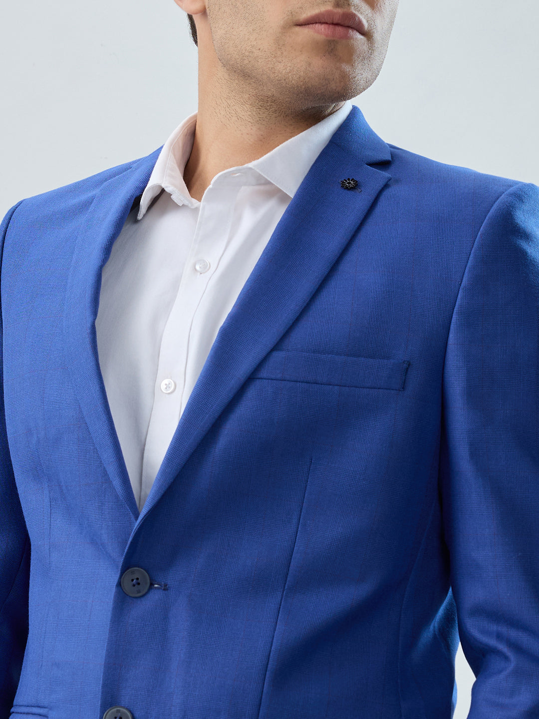 Raymond Men Blue Slim Fit Checks Formal Suit – MyRaymond