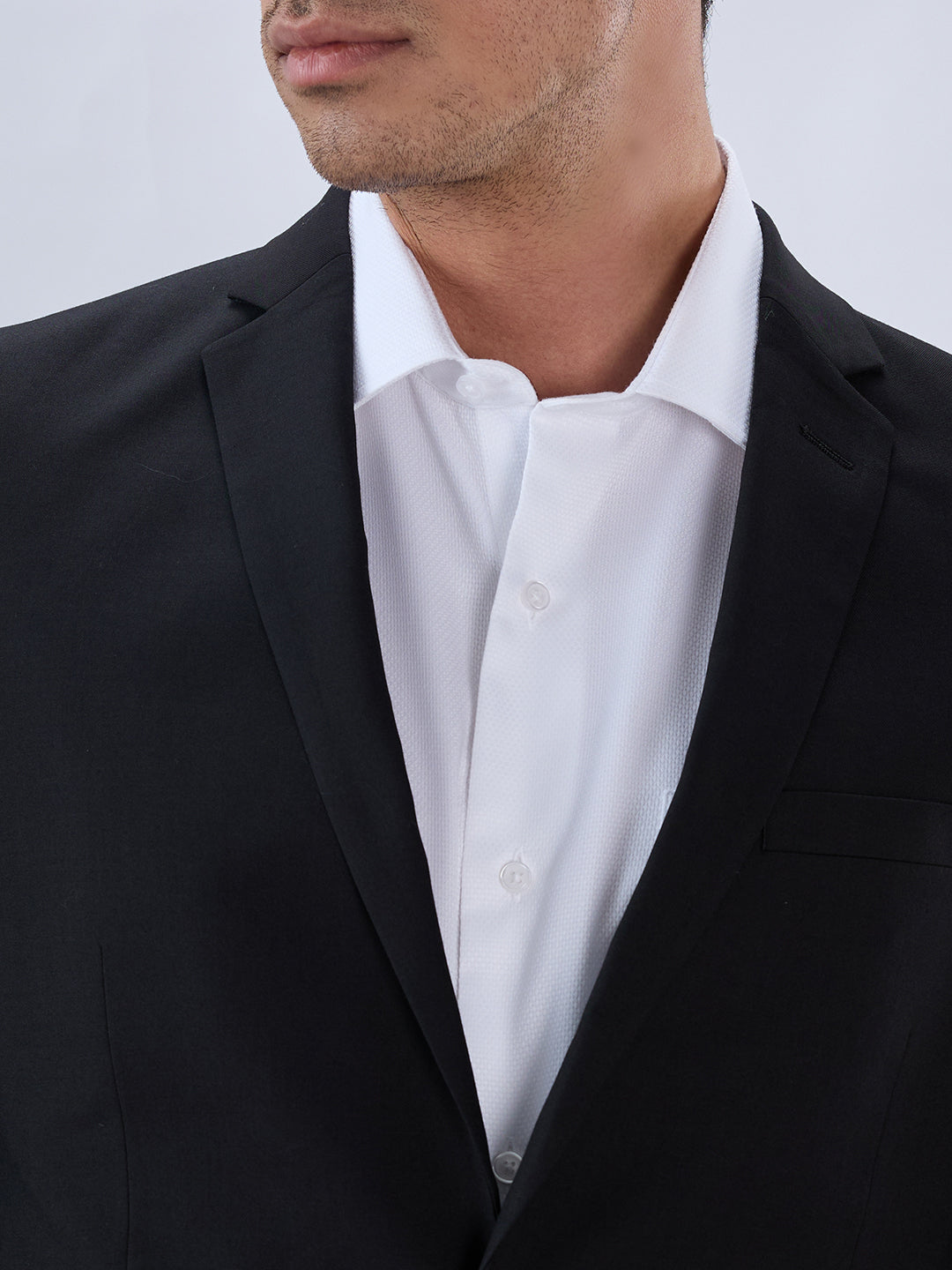 Raymond Men Black Slim Fit Solid Suit – MyRaymond