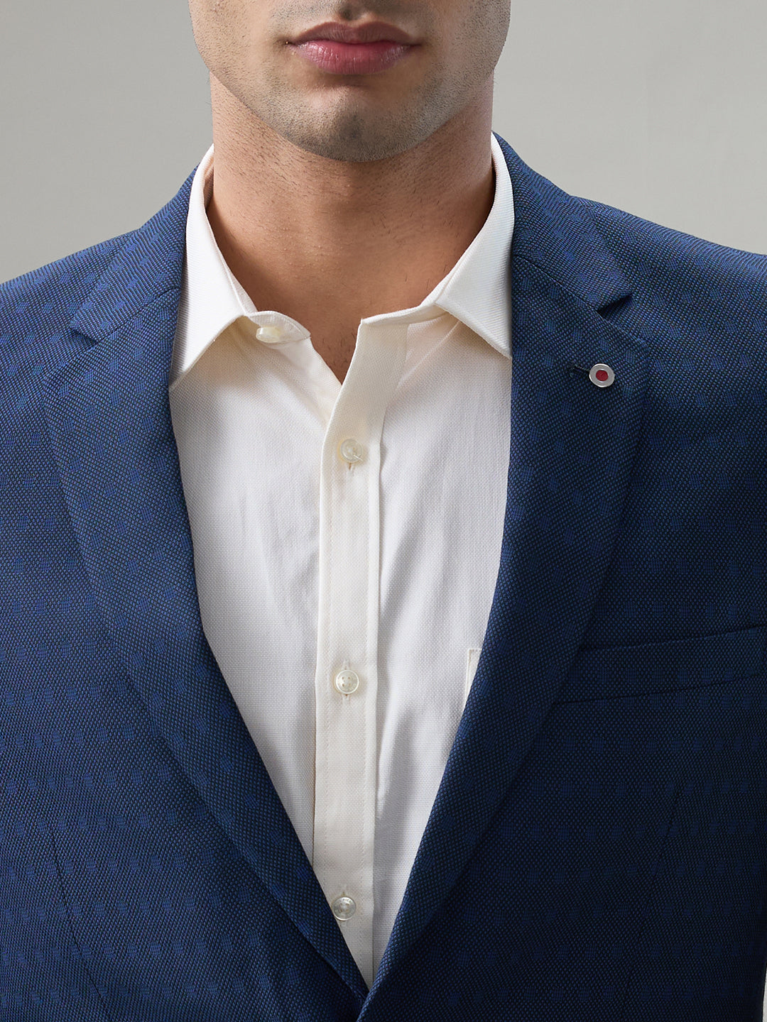 Raymond Men Blue Contemporary Fit Structure Formal Blazer – MyRaymond