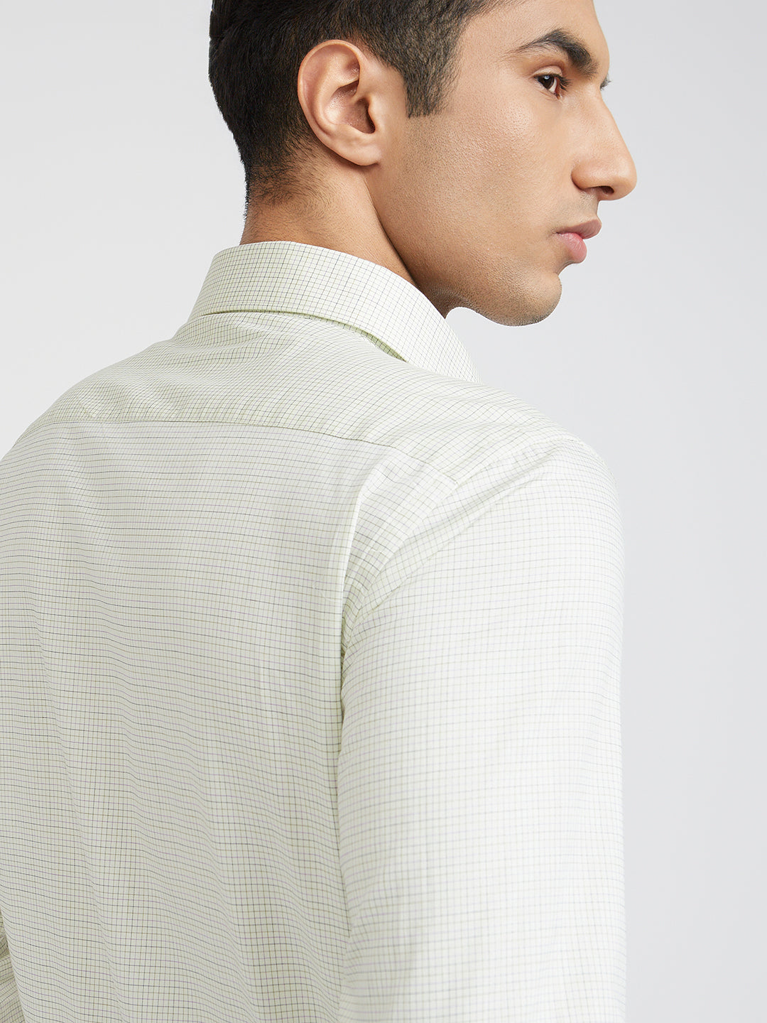 Raymond Men White Checks Cotton Formal Shirt – MyRaymond
