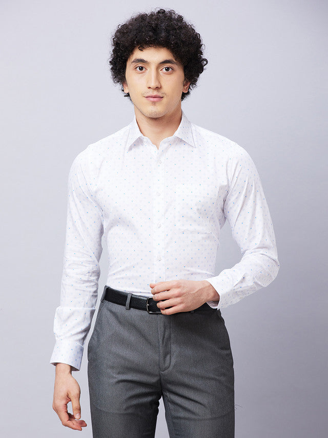 Raymond Men White Slim Fit Structure Formal Shirt – MyRaymond