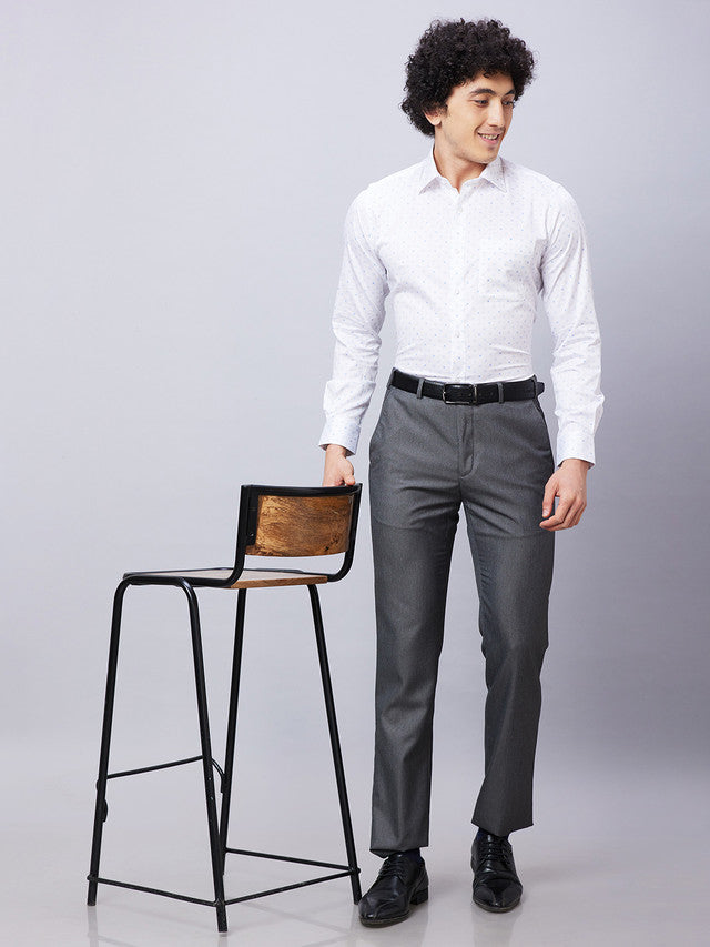 Raymond Men White Slim Fit Structure Formal Shirt – MyRaymond