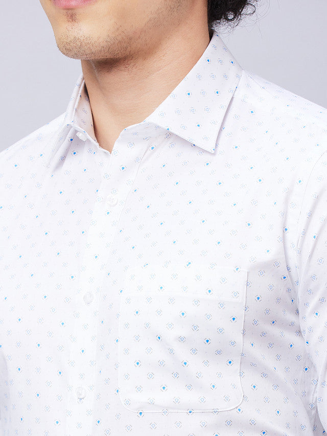 Raymond Men White Slim Fit Structure Formal Shirt – MyRaymond