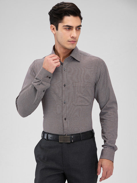 Raymond Men Black Slim Fit Structure Formal Shirt – MyRaymond