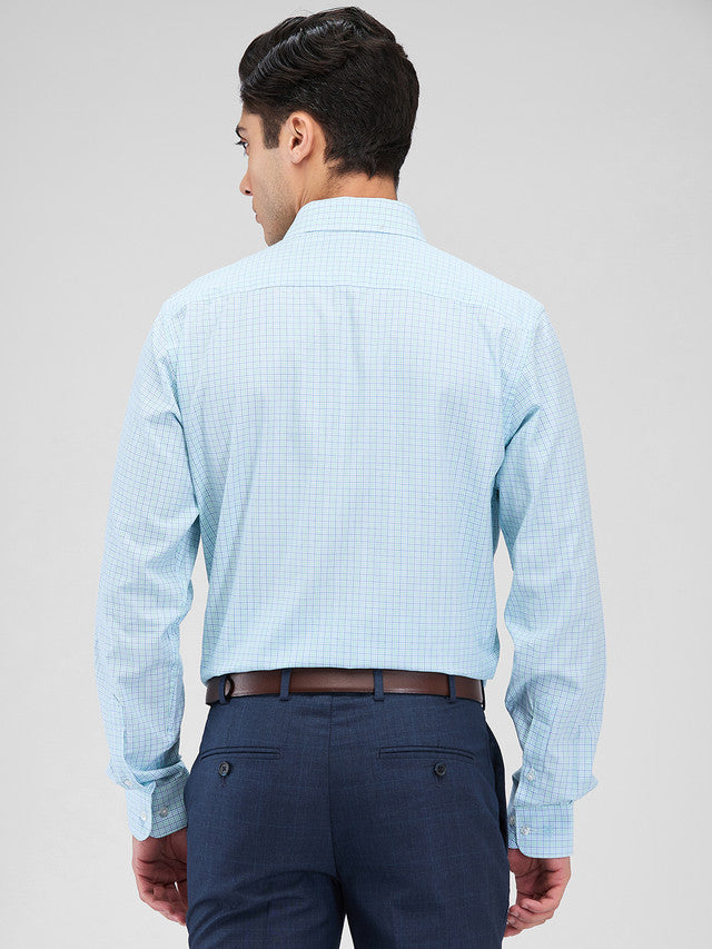 Raymond Men Blue Slim Fit Checks Formal Shirt – MyRaymond