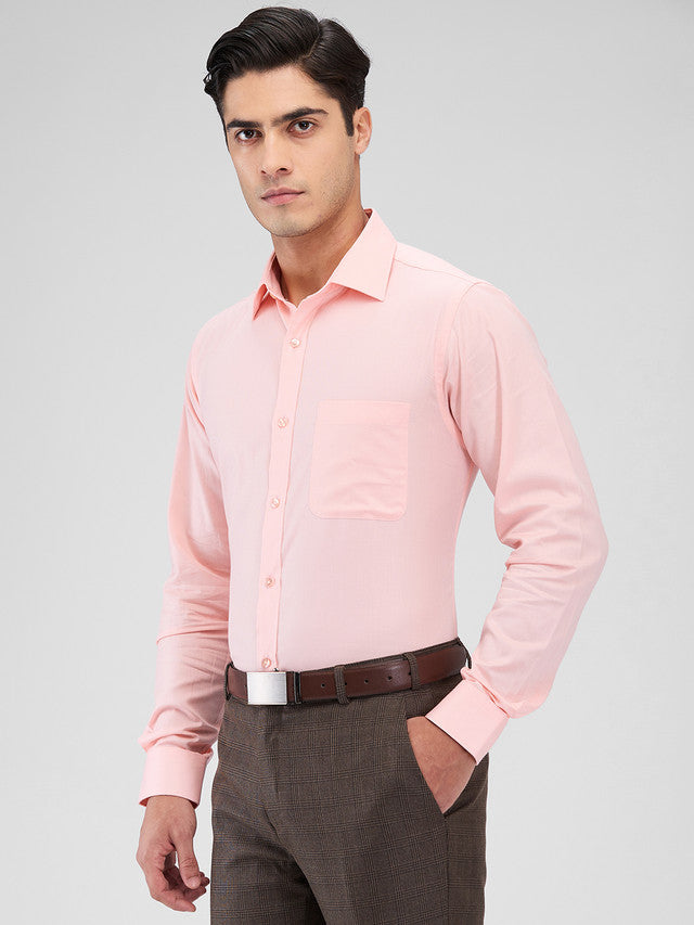 Raymond Men Orange Slim Fit Solid Formal Shirt – MyRaymond