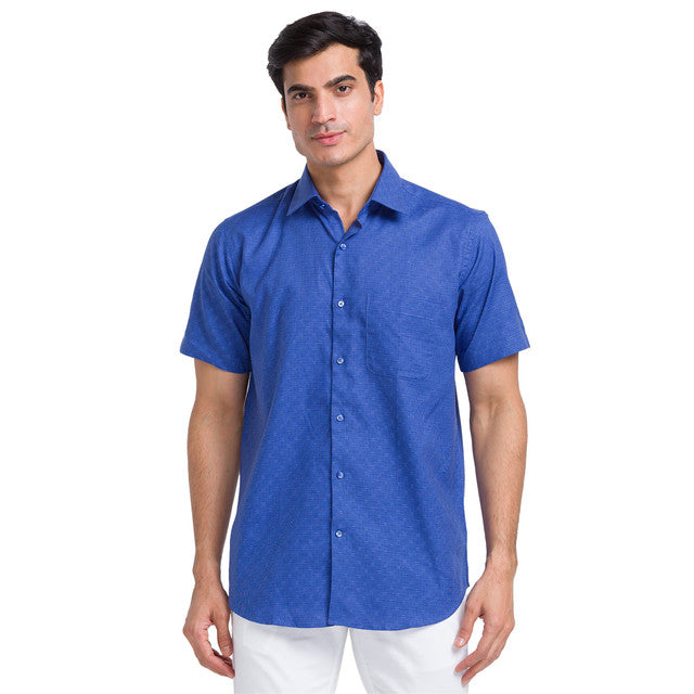 Raymond Blue Checks Contemporary Fit Cotton Formal Shirt – MyRaymond