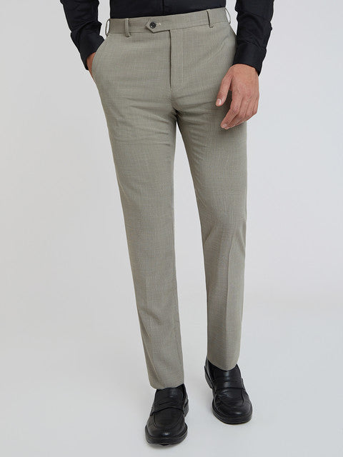Raymond Men Brown Structure Slim Fit Terylene Blend Trouser – MyRaymond