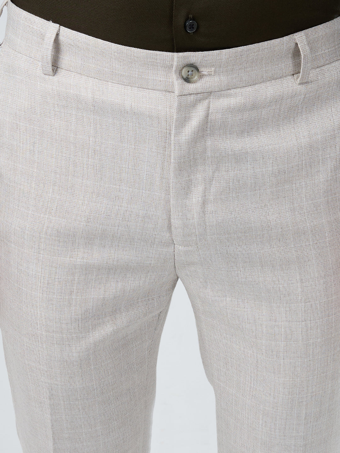 Raymond Men Grey Slim Fit Checks Trouser – MyRaymond