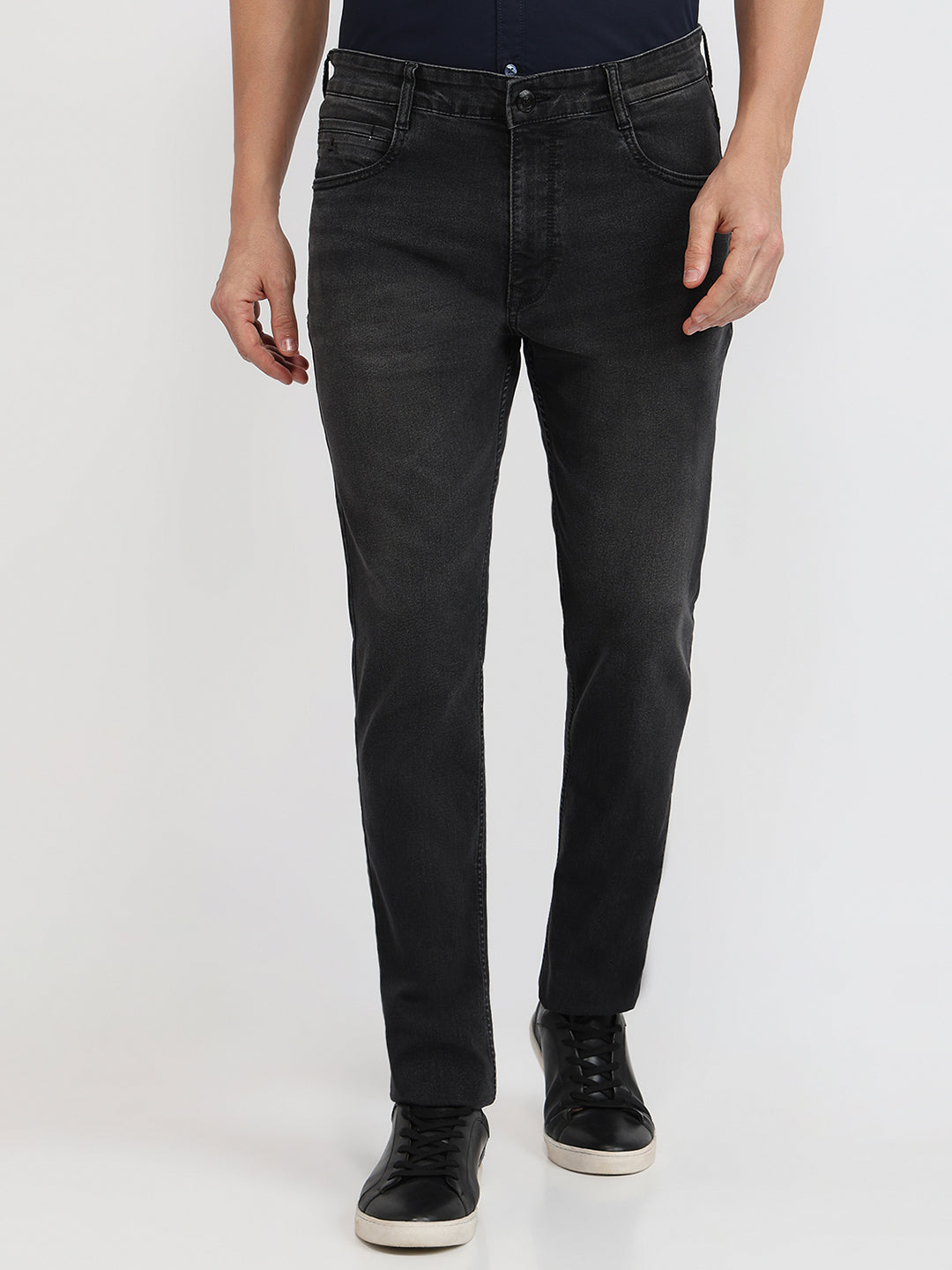 Parx Men Black Straight Fit Twill Jeans – MyRaymond