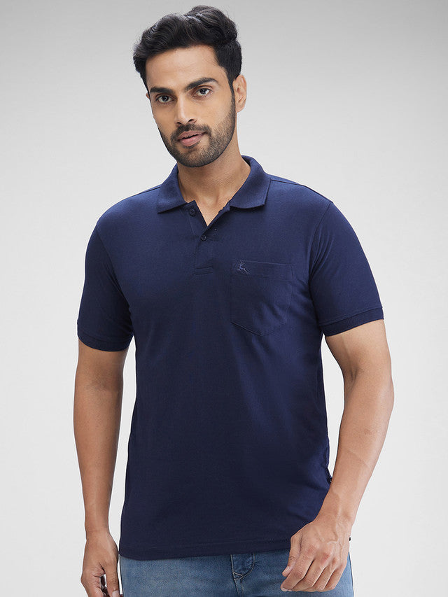 Parx Multicolor Solid Regular Fit Cotton Blend T-Shirt – MyRaymond