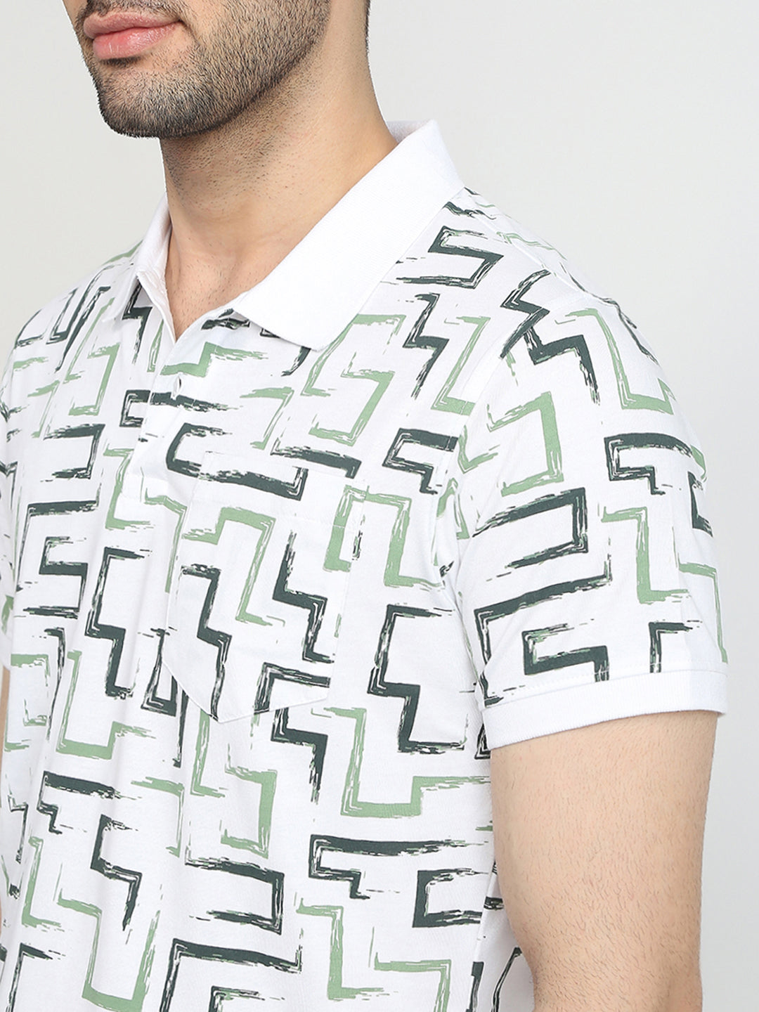 Parx Men White Printed Regular Fit Cotton Blend T-Shirt – MyRaymond