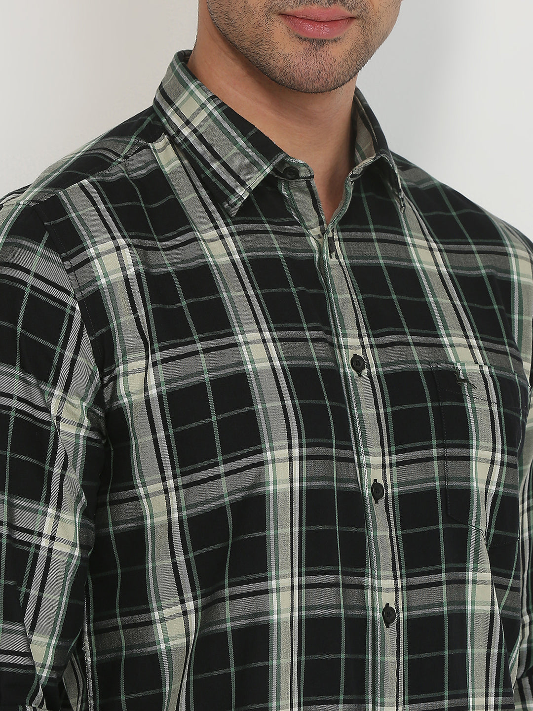 Parx Men Black Checks Slim Fit Cotton Casual Shirt – MyRaymond