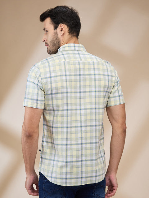 Parx Men Green Checks Slim Fit Cotton Shirt – MyRaymond