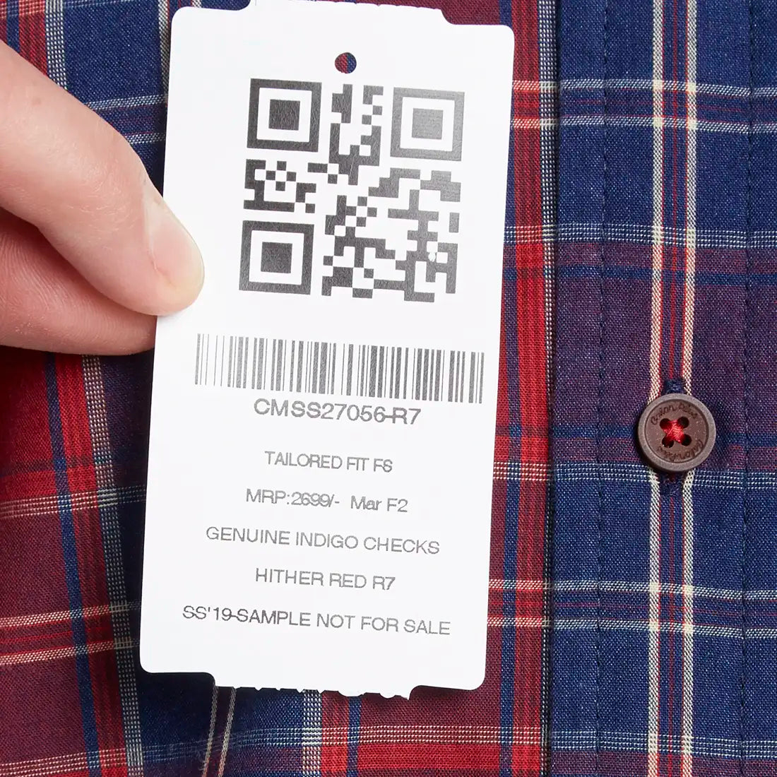 Men Red Tailored Fit Checks Cotton Full Sleeve Shirts – MyRaymond