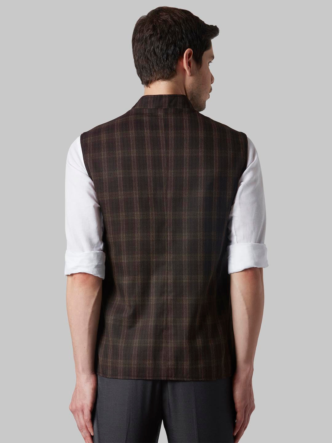 Dark Brown Waistcoat – MyRaymond