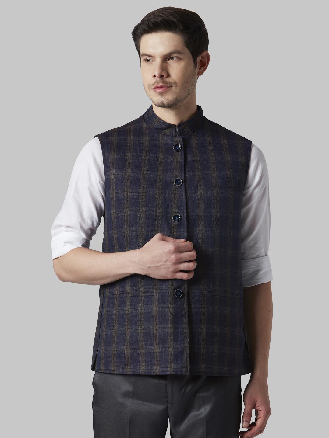 Dark Brown Waistcoat – MyRaymond