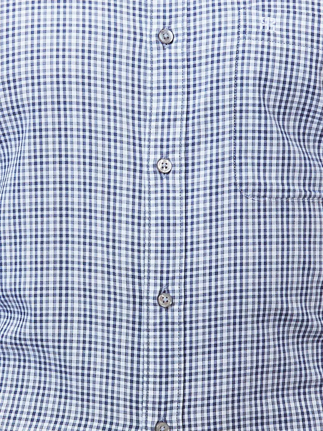 Raymond Men Grey Checks Slim Fit Cotton Regular Collar Shirt – MyRaymond