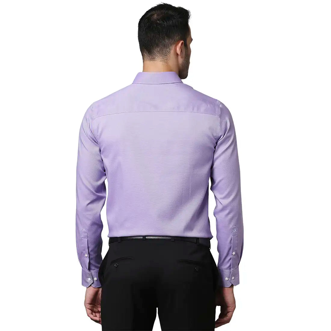 Men Violet Contemporary Fit Structure Cotton Full Sleeve Shirts – MyRaymond
