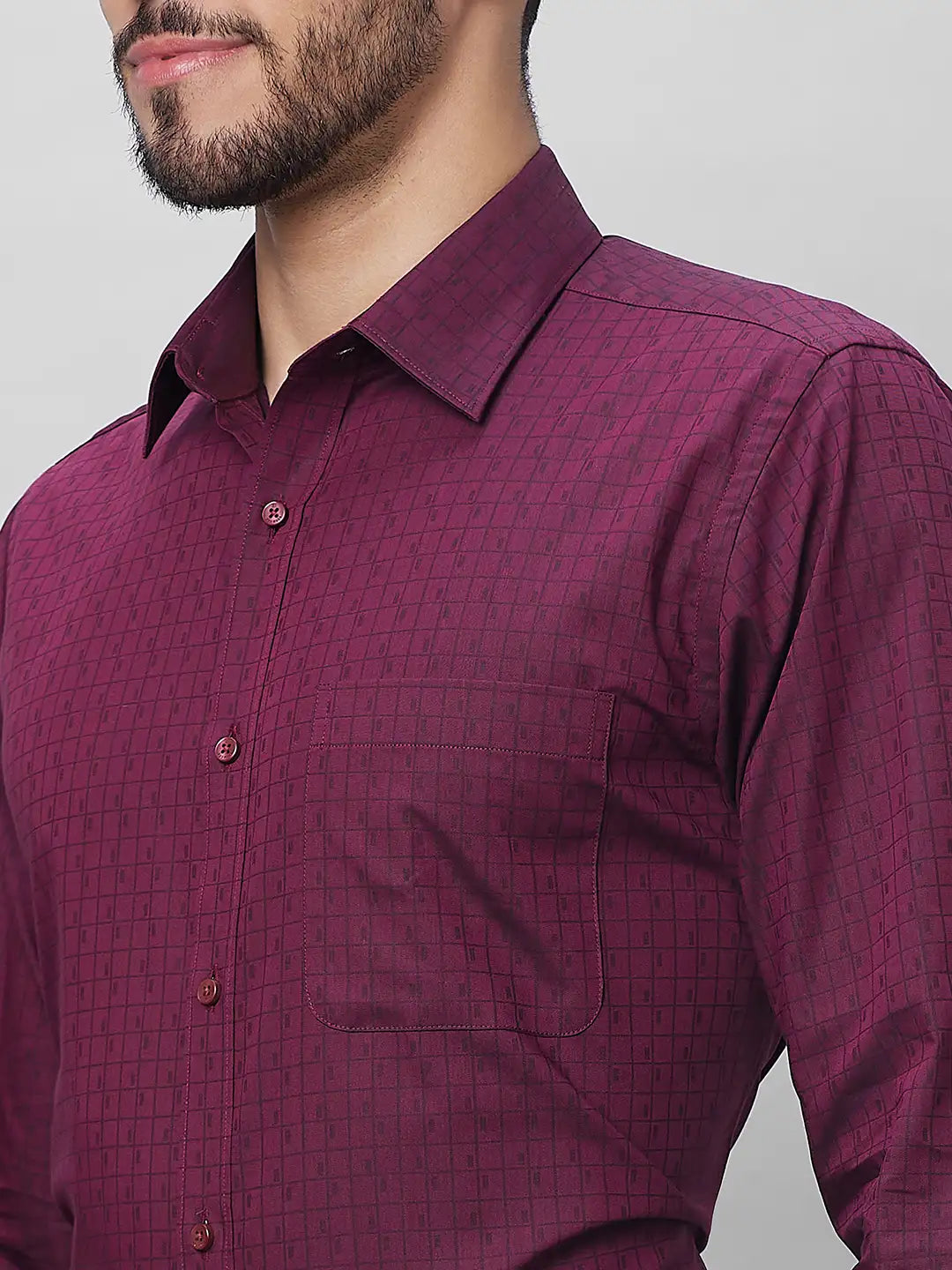 Raymond Men Maroon Structure Slim Fit Cotton Shirts – MyRaymond Raymond Men Maroon Structure Slim Fit Cotton Shirts – MyRaymond