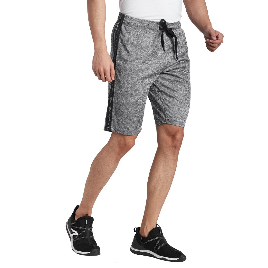 Men Grey Regular Fit Solid Polyester Shorts – MyRaymond
