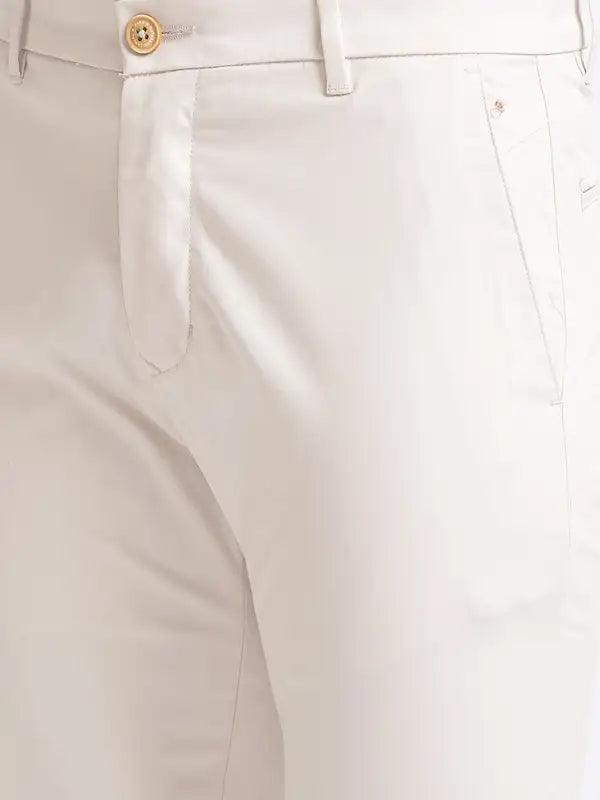 Men Fawn Lrt Fit Solid Cotton Blend Trouser – MyRaymond